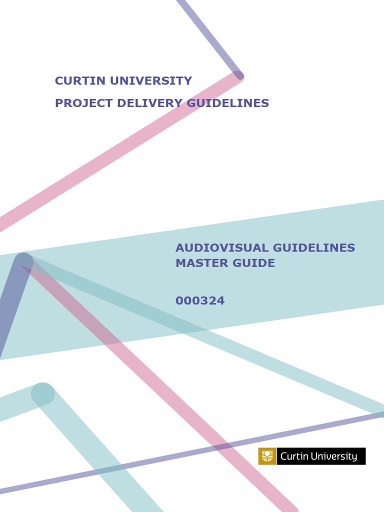 Audiovisual Guidelines Master Guide v2 2019 11 | PDF | Specification ...