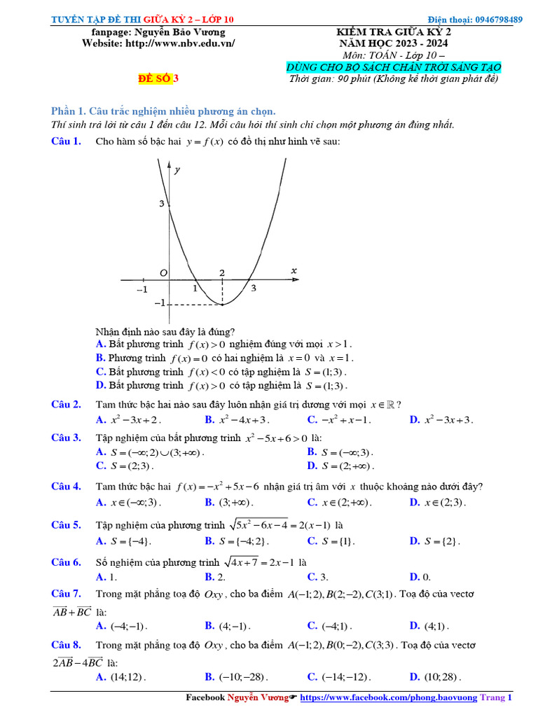 Đề số 3 - CTST | PDF