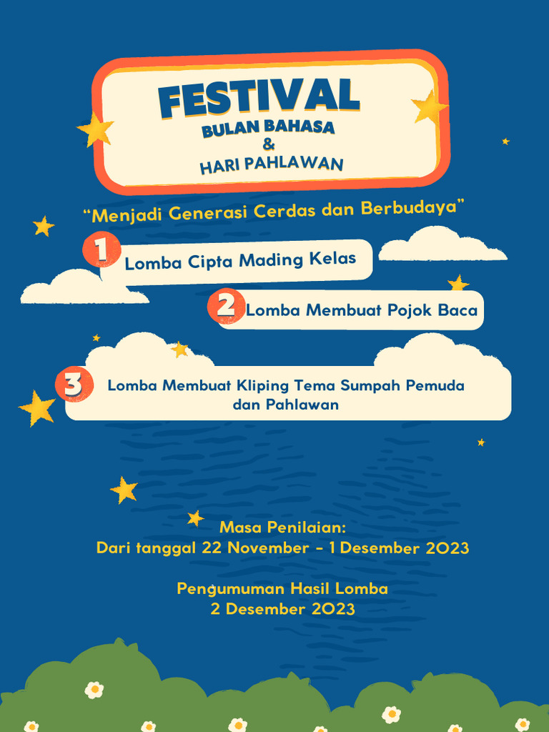 Brosur & Kriteria Penilaian Lomba Bulan Bahasa | PDF