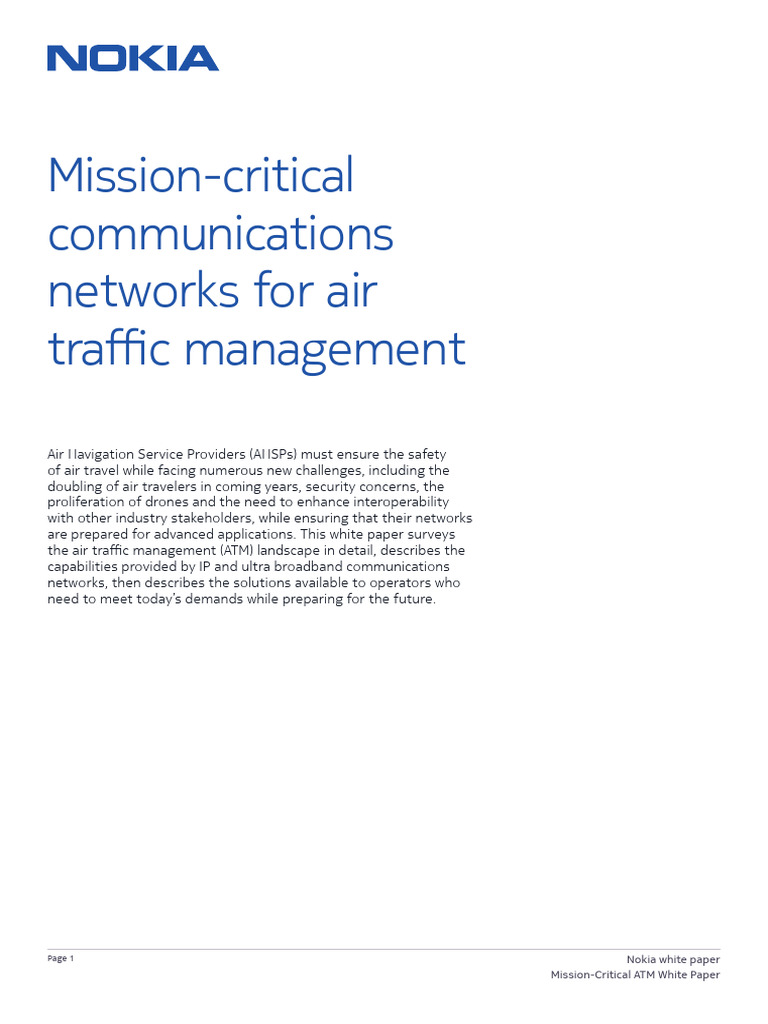 Mission-Critical Networks for ATM | PDF | Computer Network | Networking