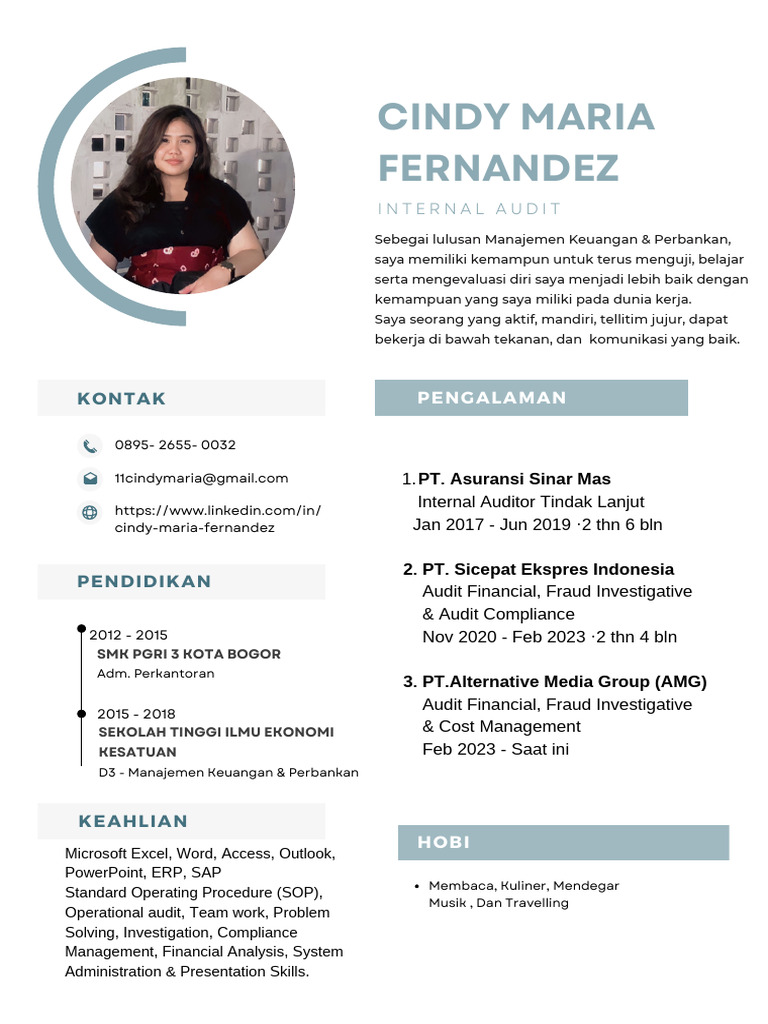 CV - Cindy Maria Fernandez | PDF
