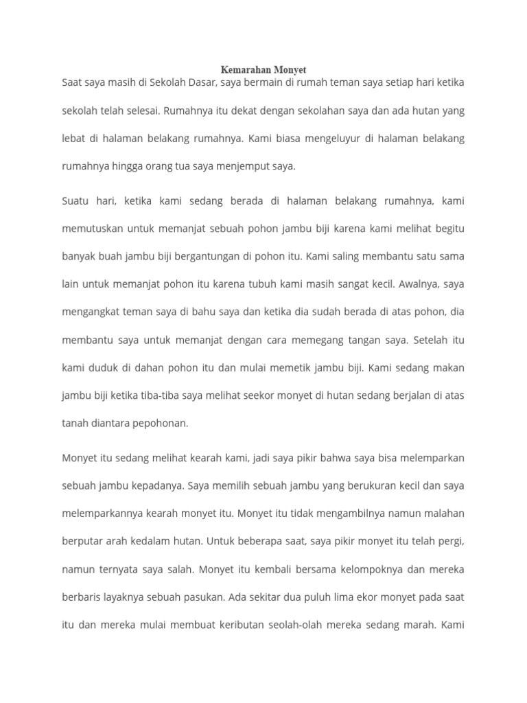 Kemarahan Monyet | PDF Kemarahan Monyet | PDF