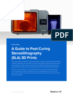 Formlabs Resin Cure Time Guide | PDF | Materials | Building Engineering