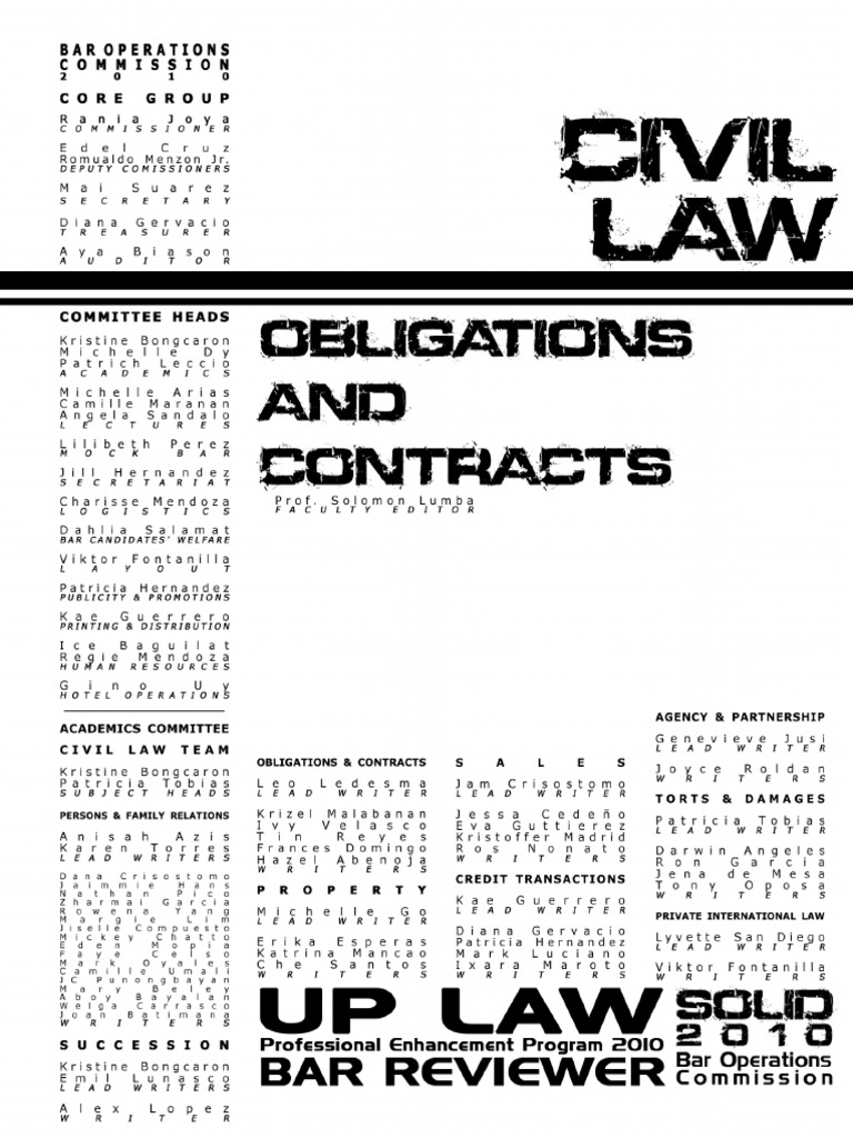 Up 2010 Oblicon Reviewer | PDF