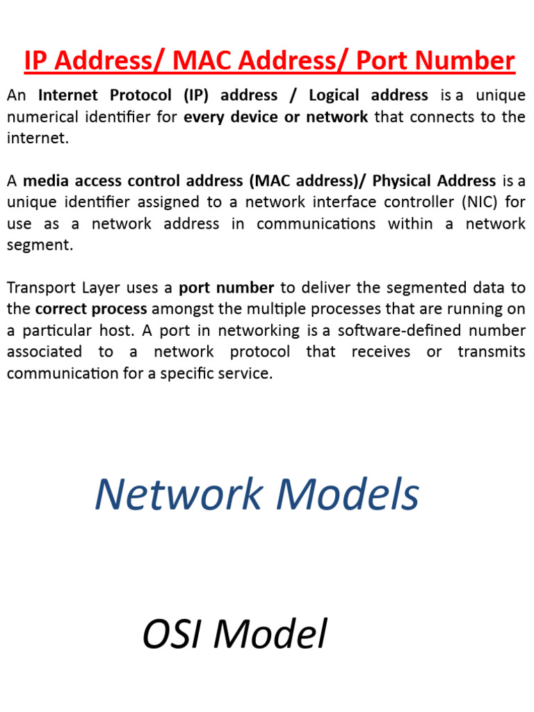 OSI-ISO Layers | PDF | Osi Model | Computer Network
