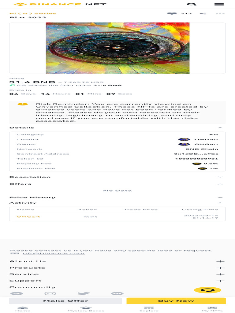 Pi π 2022 Binance NFT | PDF