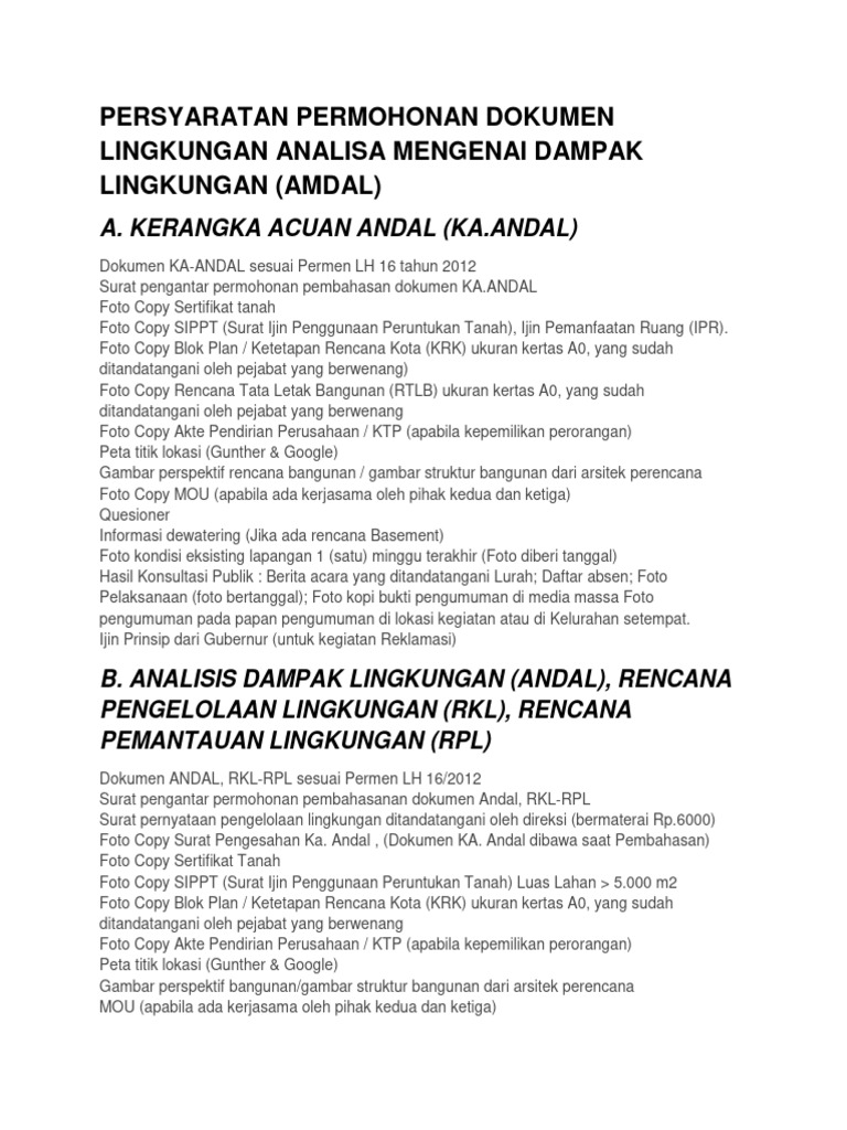 Amdal 5 | PDF