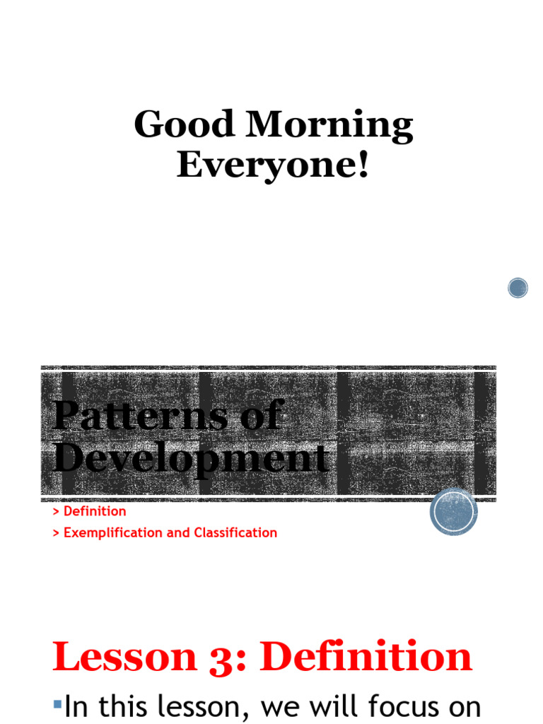 RW Definition and Exemplification Pattern | PDF | Social Science