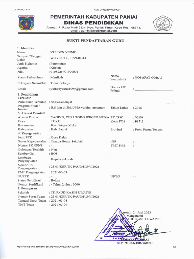 BPG Yulben Yeimo | PDF