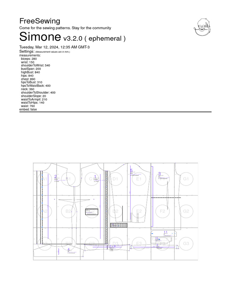 freesewing-simone | PDF | Clothing