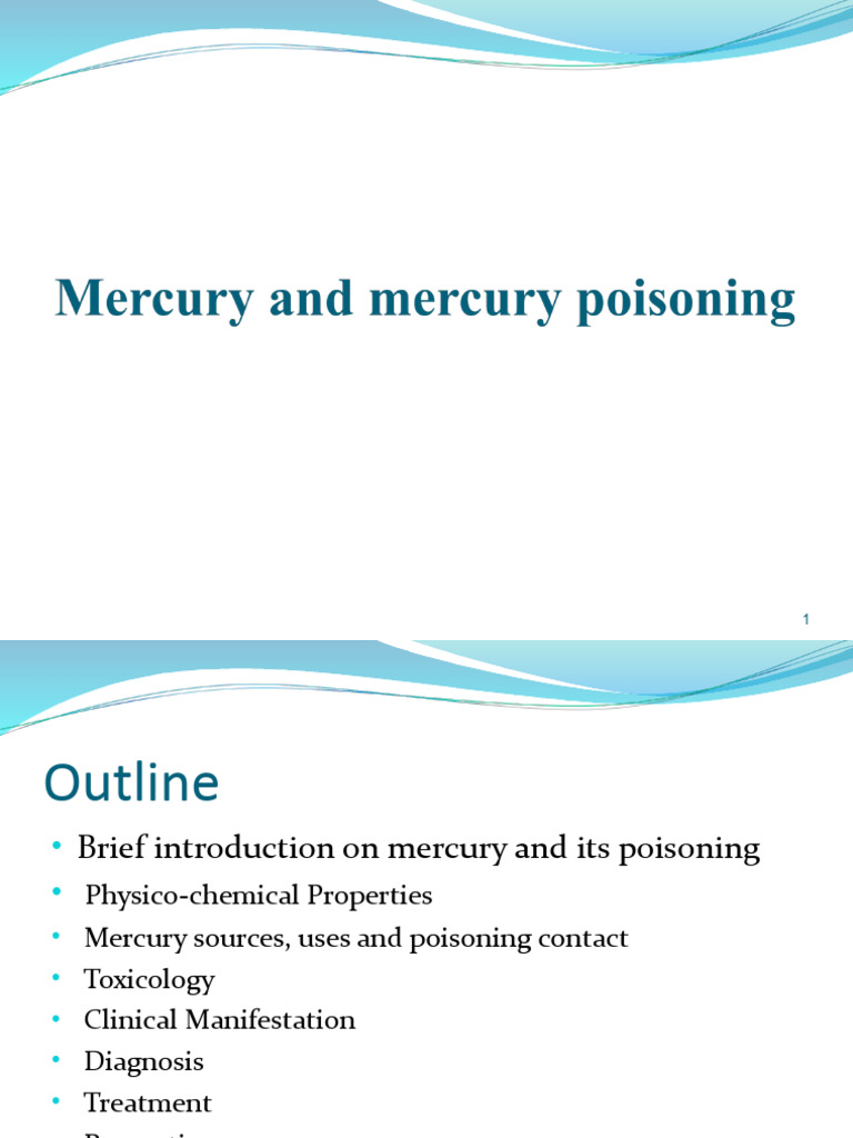 2 Mercury Poisoning Pdf Mercury Element Chlorine