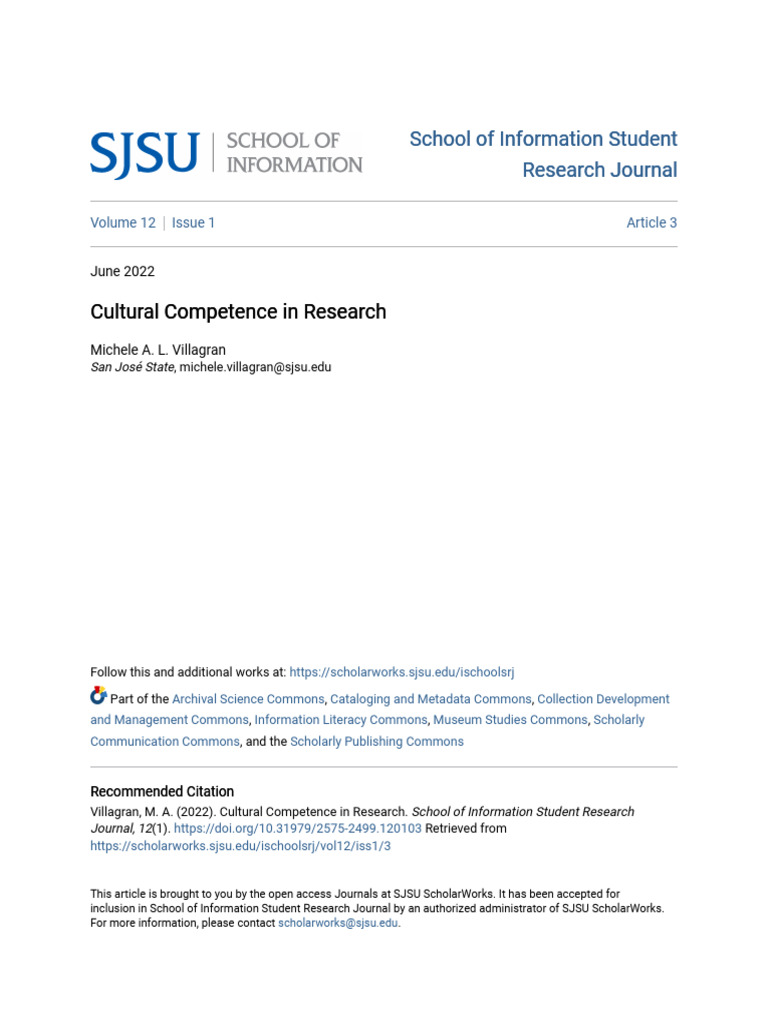 Cultural Competence in Research Insights | PDF | Cross Cultural ...