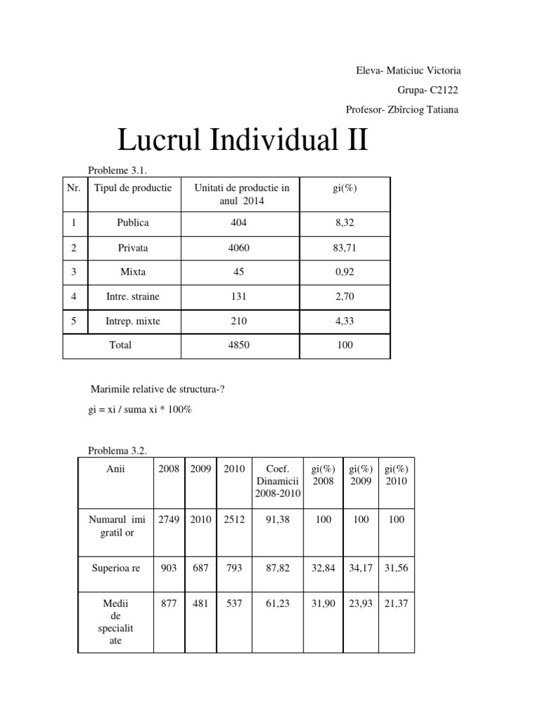 Lucru Individual 2 | PDF | Teaching Methods & Materials