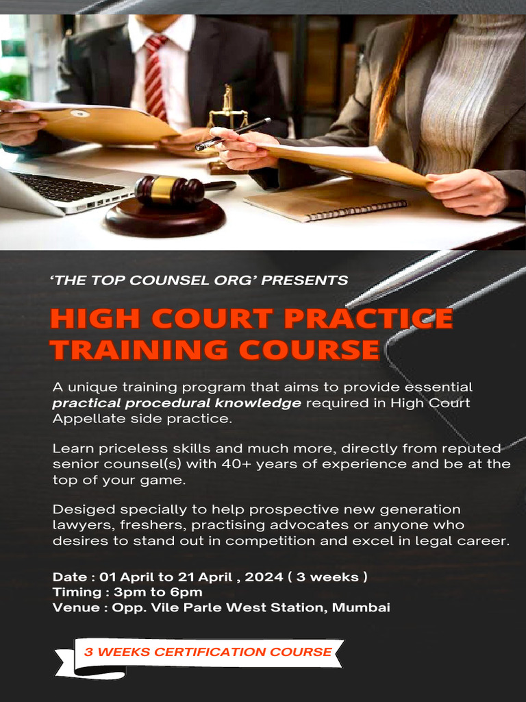 Brochure HC Practice Training Course | PDF | Career & Growth