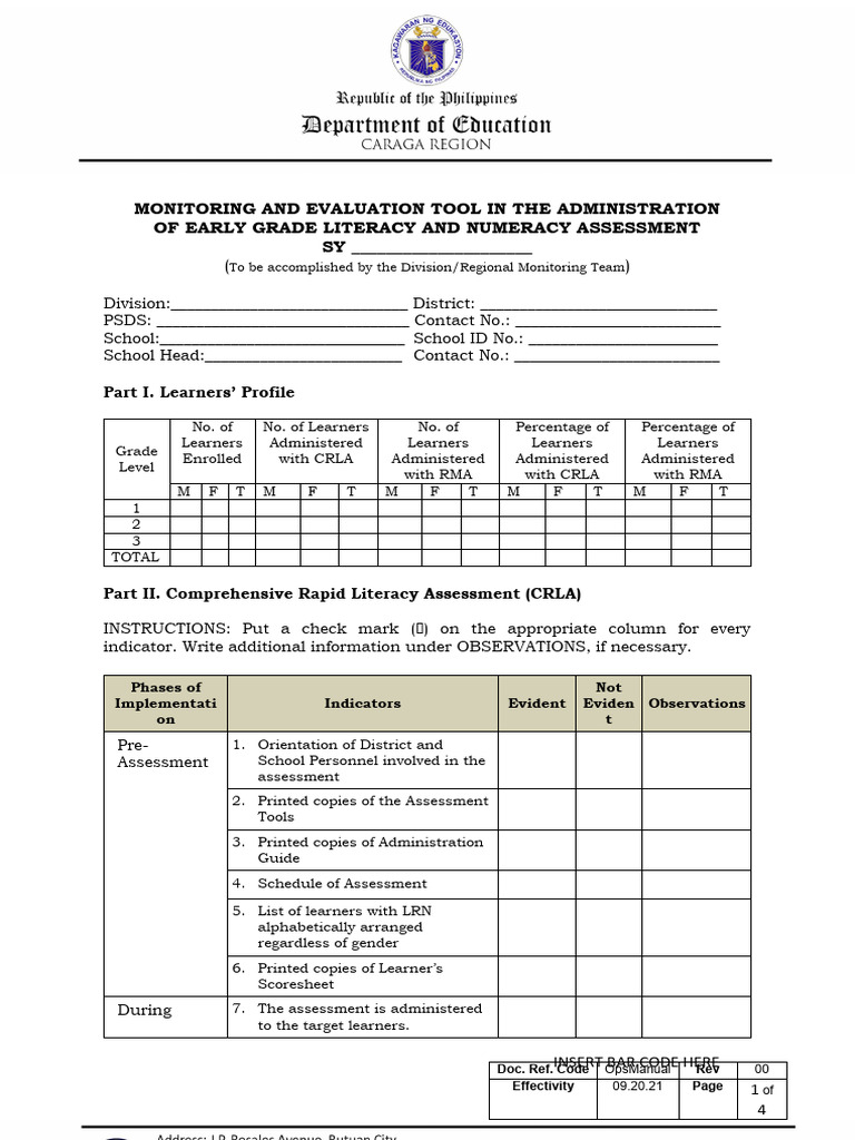 M E Tool - Draft 1 | PDF | Learning | Cognition
