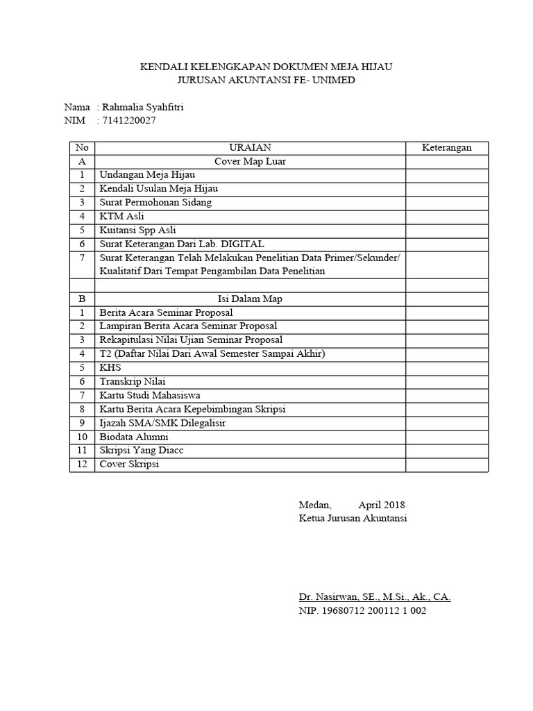 Persiapan Meja Hijau Akuntansi | PDF