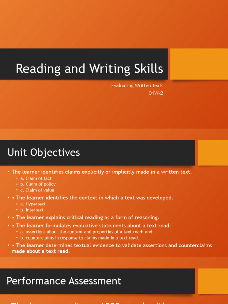 Reading and Writing Skills 2 | PDF | Information | Evidence