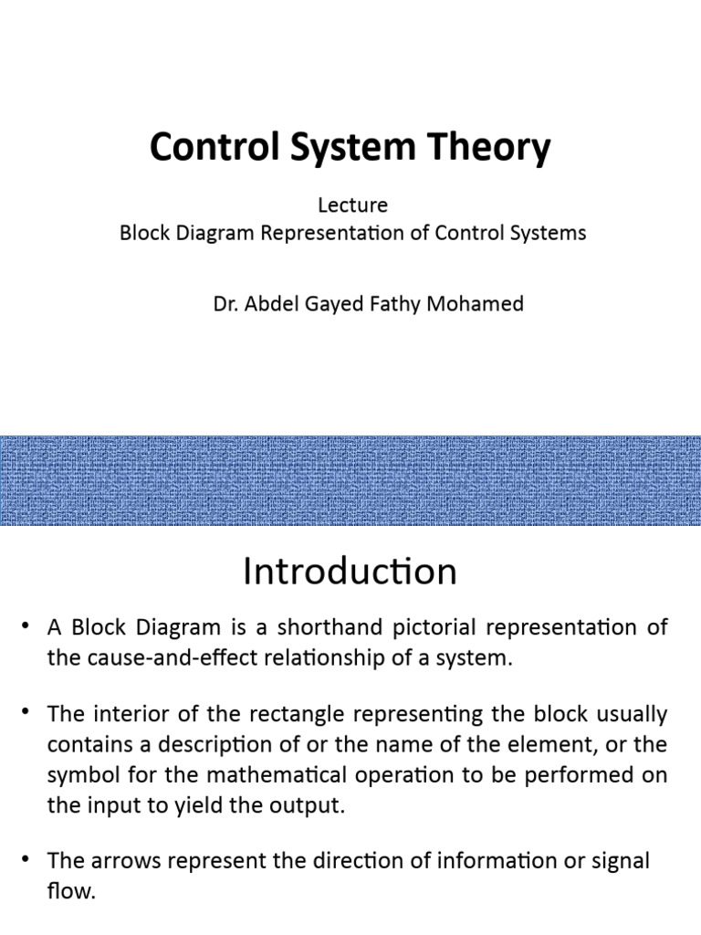 Control Reduction - Examples - Lecture 3 | Download Free PDF | Control Theory | Systems Analysis
