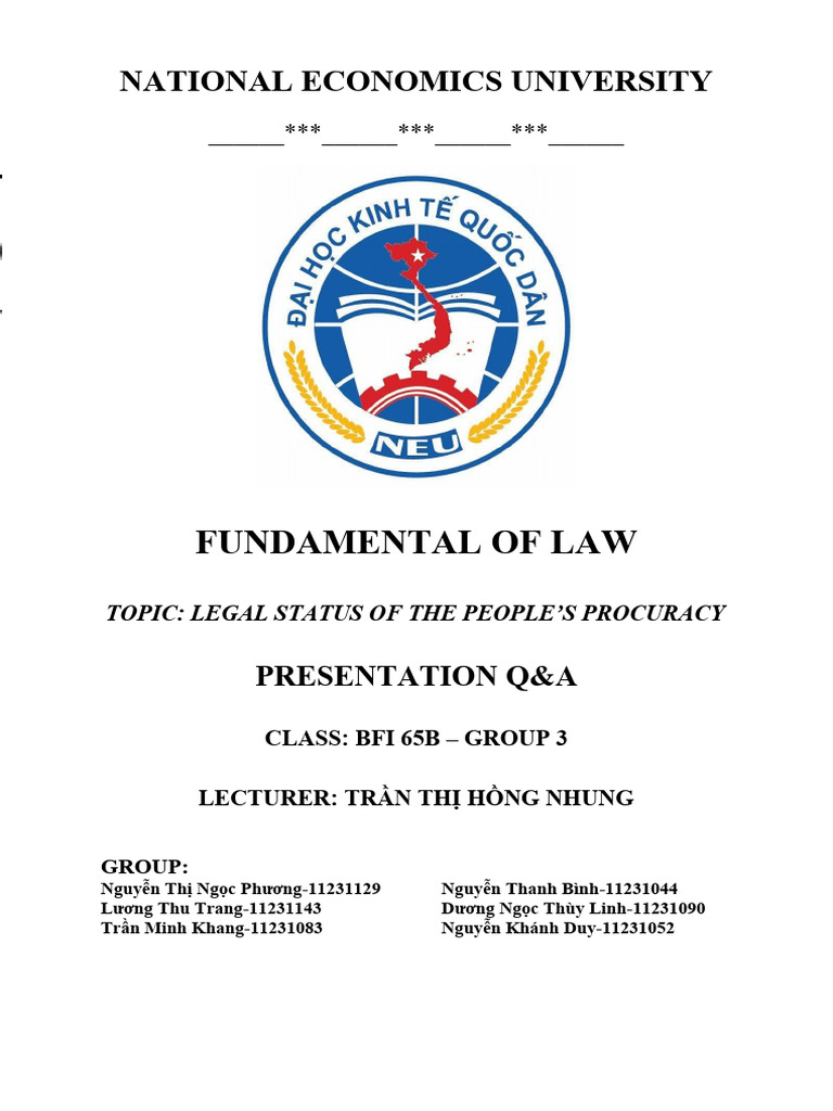 Trả Lời Câu Hỏi TT PLDC | PDF | Prosecutor | Crimes