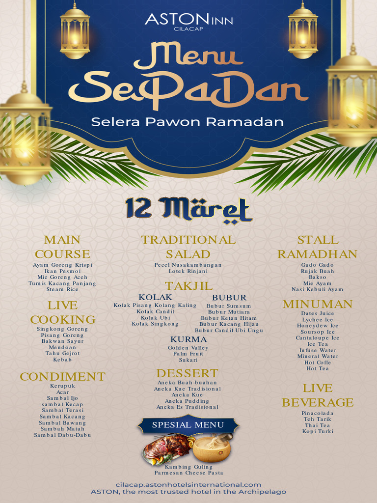 Menu Sepadan Iftar Aston 2024 | PDF