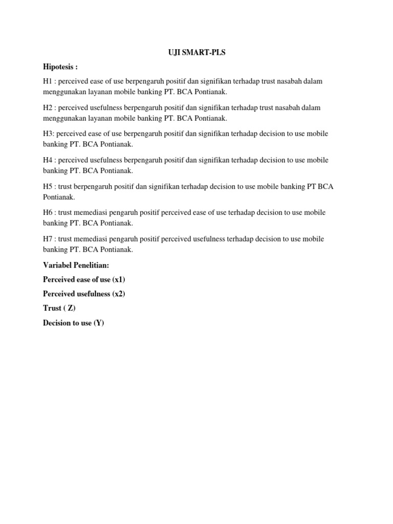 Uji Smart-Pls | PDF