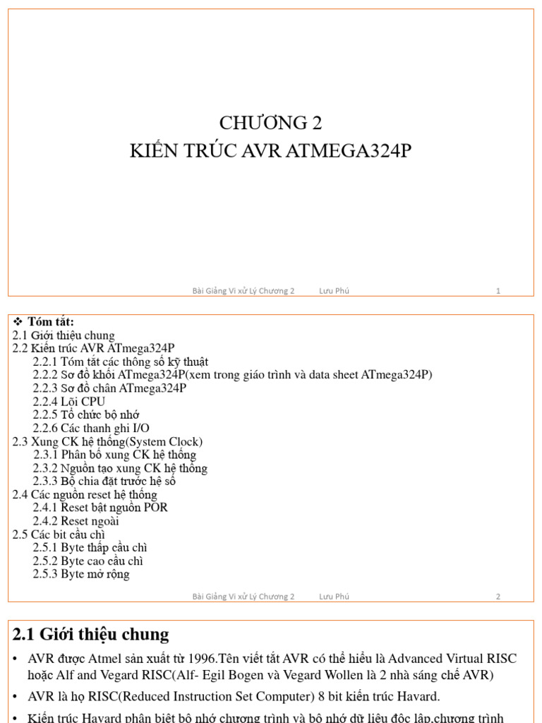 Kien Truc Avr Atmega324p | PDF