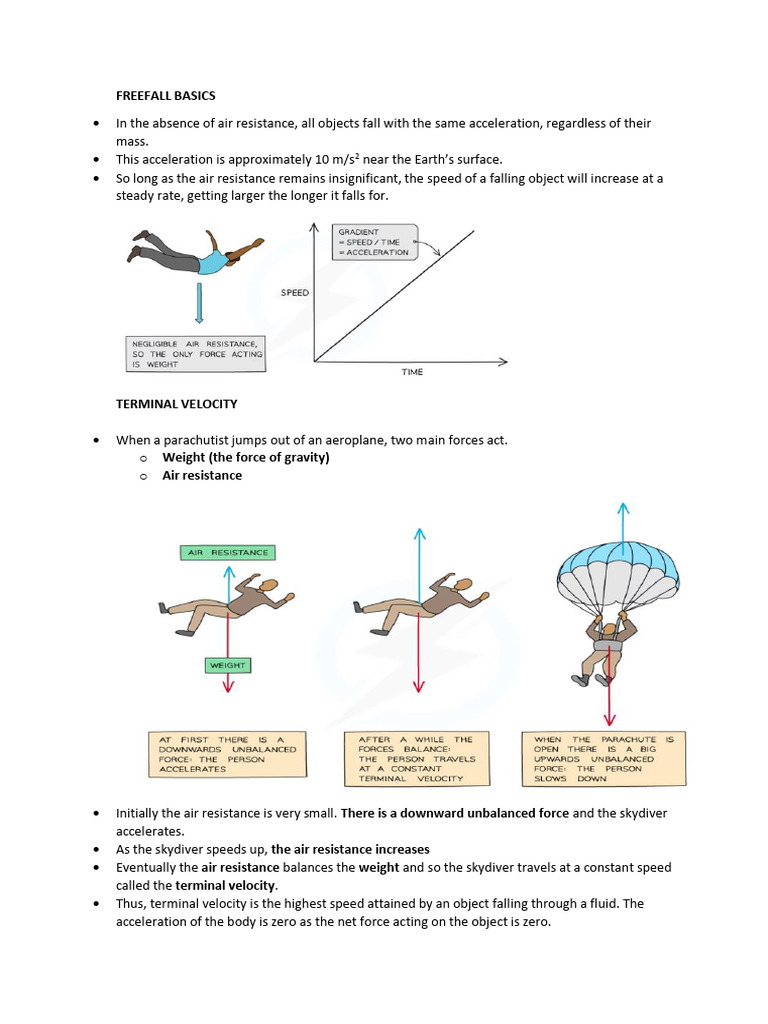 Freefall Basics | PDF
