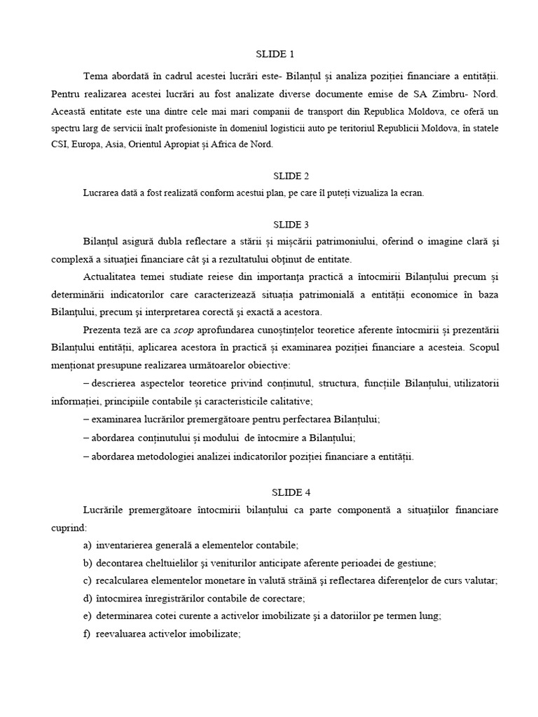 Prezentare Zimbru | PDF