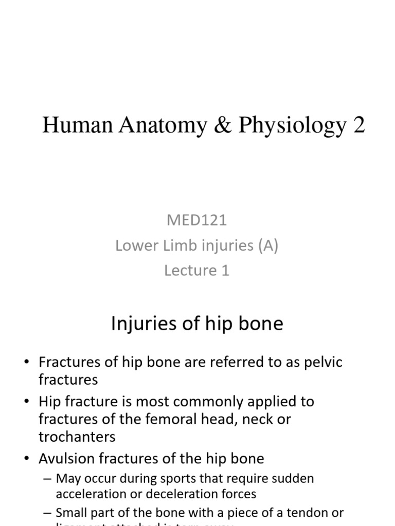 Week 6, Common Injuries of Lower Limb | PDF