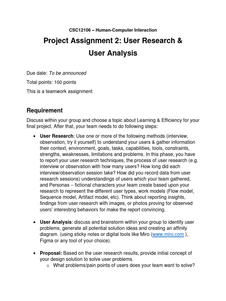 PA2 UserResearchAnalysis | PDF | Conceptual Model | User (Computing)