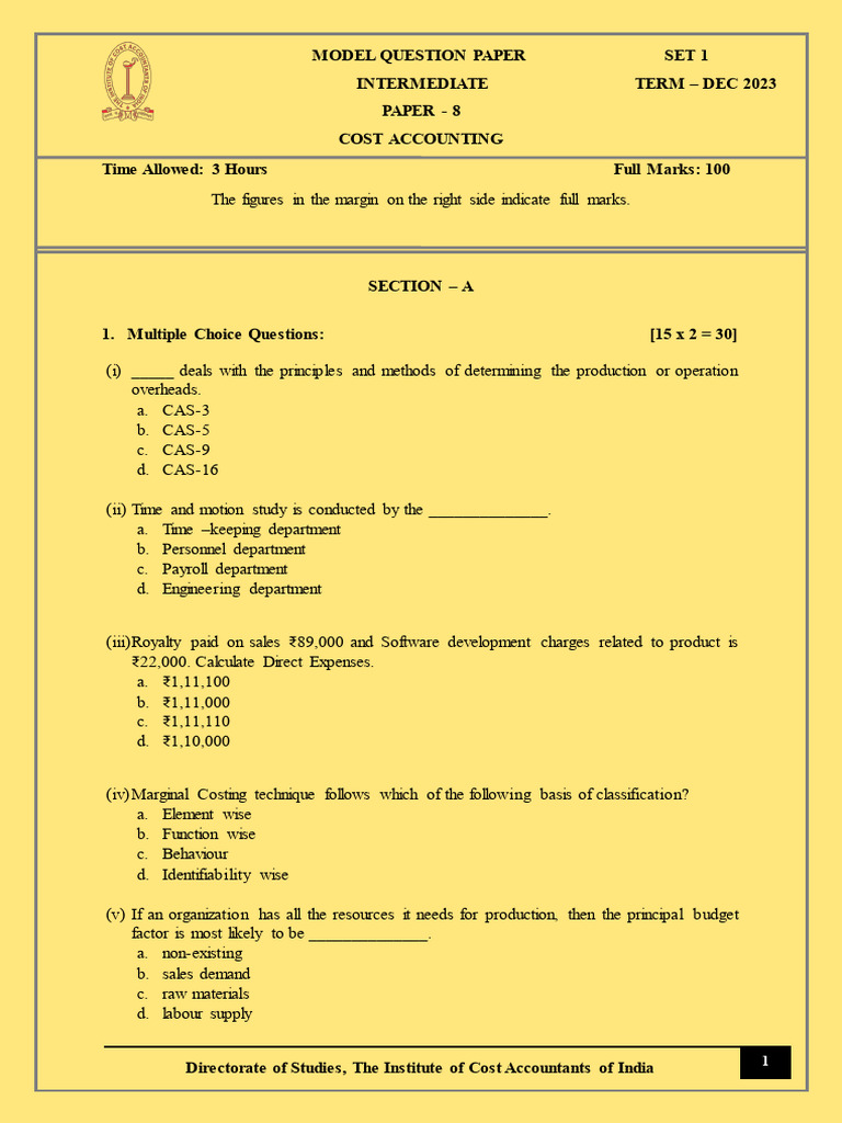 Paper8 Syl22 Dec23 Set1 | PDF