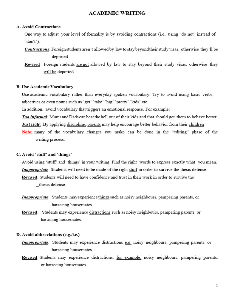 Academic Writing | PDF