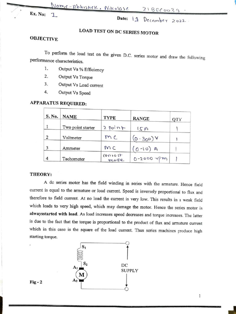 Em Lab 1 - Compressed | PDF | Electric Generator | Electric Motor