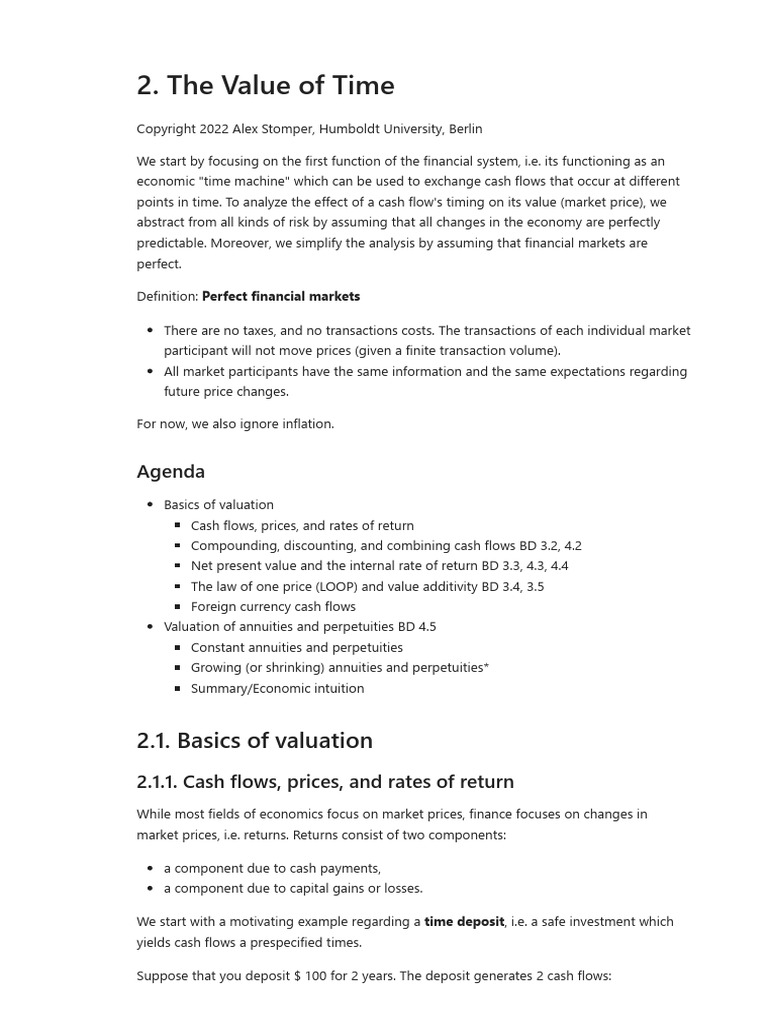 Time Value | PDF | Net Present Value | Discounted Cash Flow