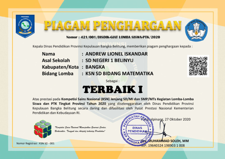 Ksnsd001-Andrew Lionel Iskandar | PDF