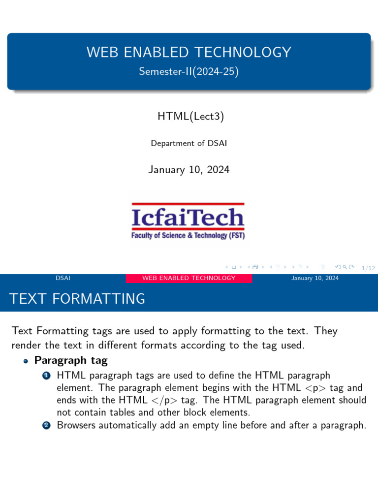 Lect 3 | PDF | Html Element | Html