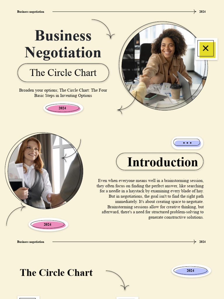 Business Negotiation: The Circle Chart Guide | PDF