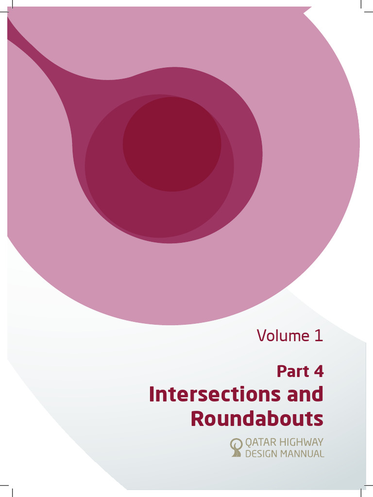 Vol1 - Part 04 - Intersections and Roundabouts - Cs - V2a | PDF | Traffic | Intersection (Road)