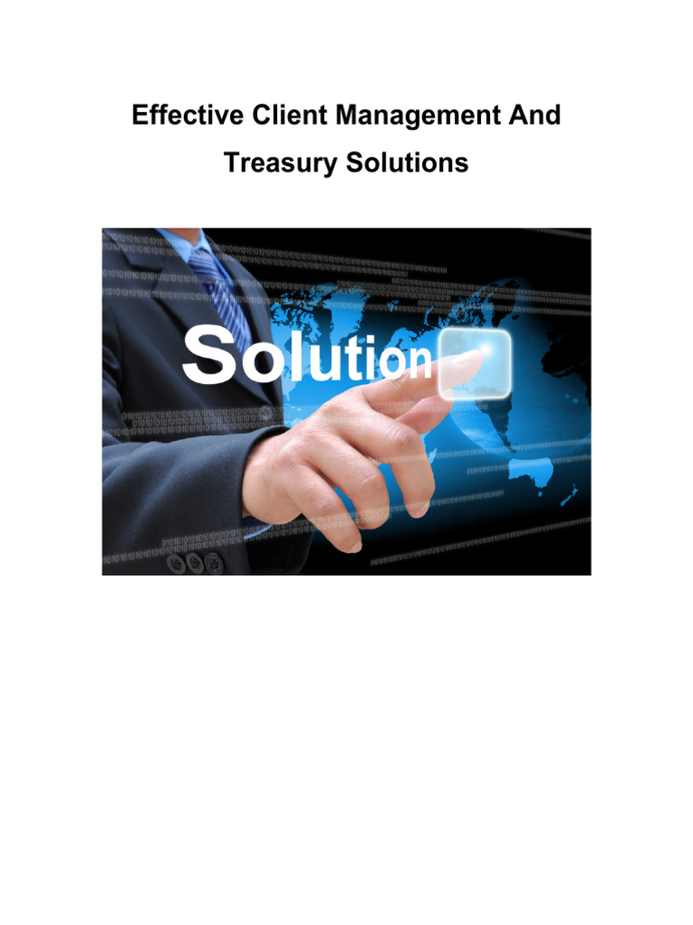 Effective Client Management and Treasury Solutions | PDF | Swap (Finance) | Financial Risk