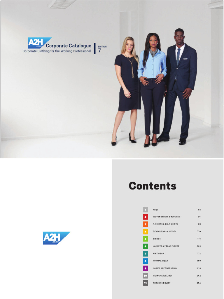 A2H-Corporate-Clothing-Catalogue | PDF