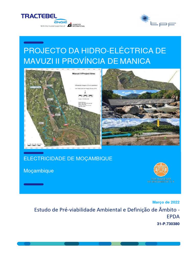 Projecto Da Hidroelectrica de Mavuzi II | PDF | Agricultura ...