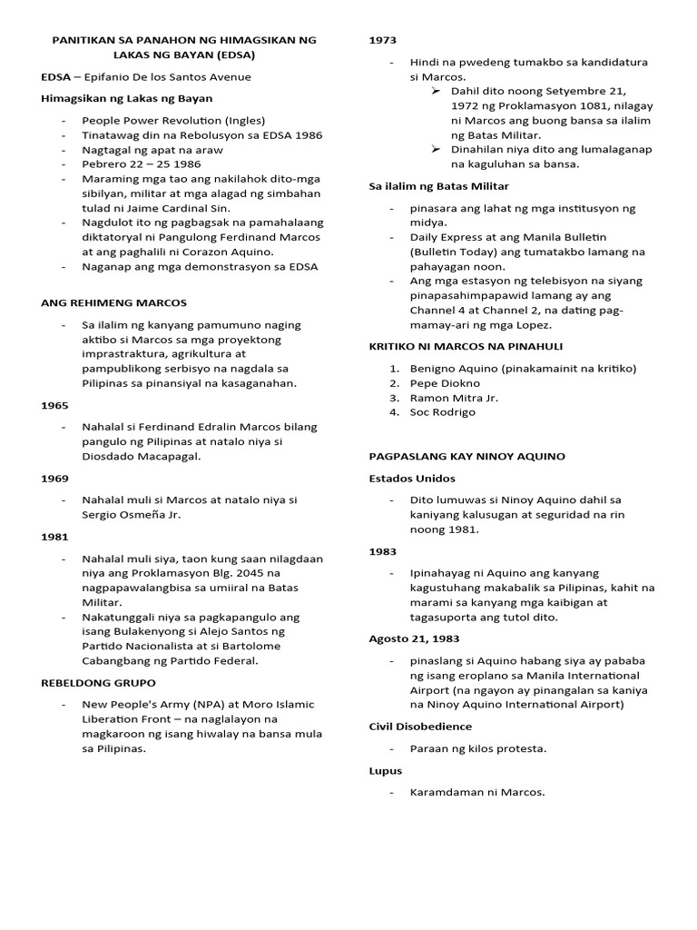 EDSA | PDF