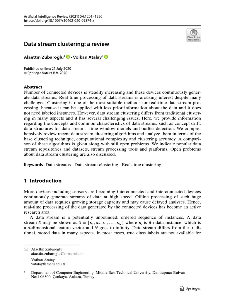 Bonus Tema Grupiranje Tijekovnih Podataka | PDF | Cluster Analysis | Data