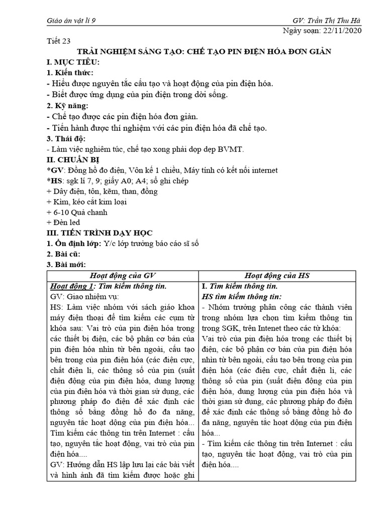 Tiet 23-24 TNST Che Tao Pin Dien Hoa Don Gian D77d4dac28 | PDF