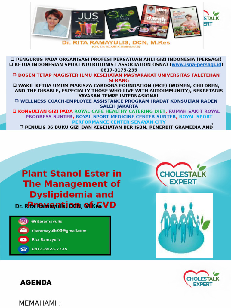 Materi Dok Rita - 24 September 2022 Plant Stanol Ester in The ...