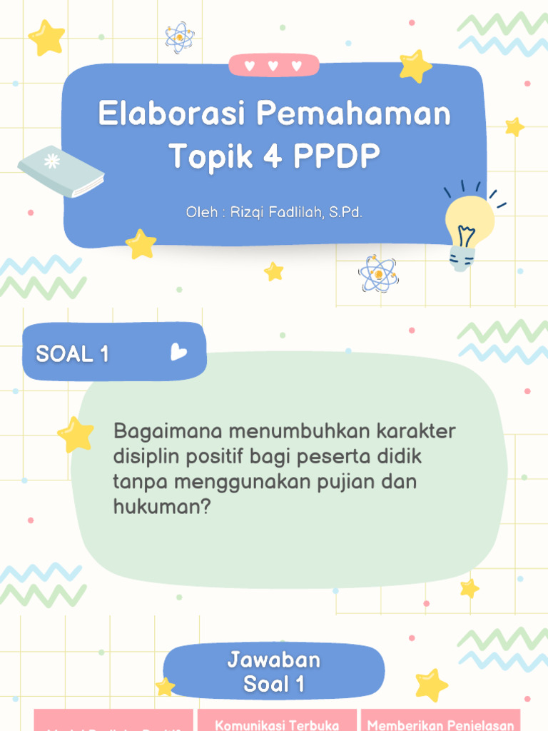 Elaborasi Pemahaman Topik 4 PPDP Rizqi Fadlilah | PDF | Pengembangan Diri | Kesehatan Holistik