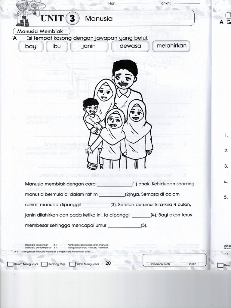 LATIHAN SAINS TAHUN 2 MANUSIA | PDF