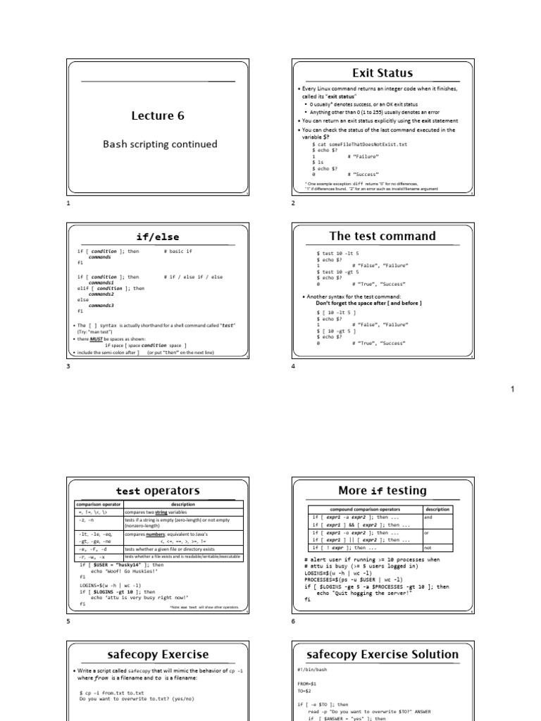 Bash Scripting Continued | PDF | Body Mass Index | Software