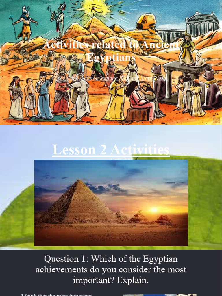 Activities Related To Ancient Egyptians 2 | PDF | Ancient Egypt | Mummy