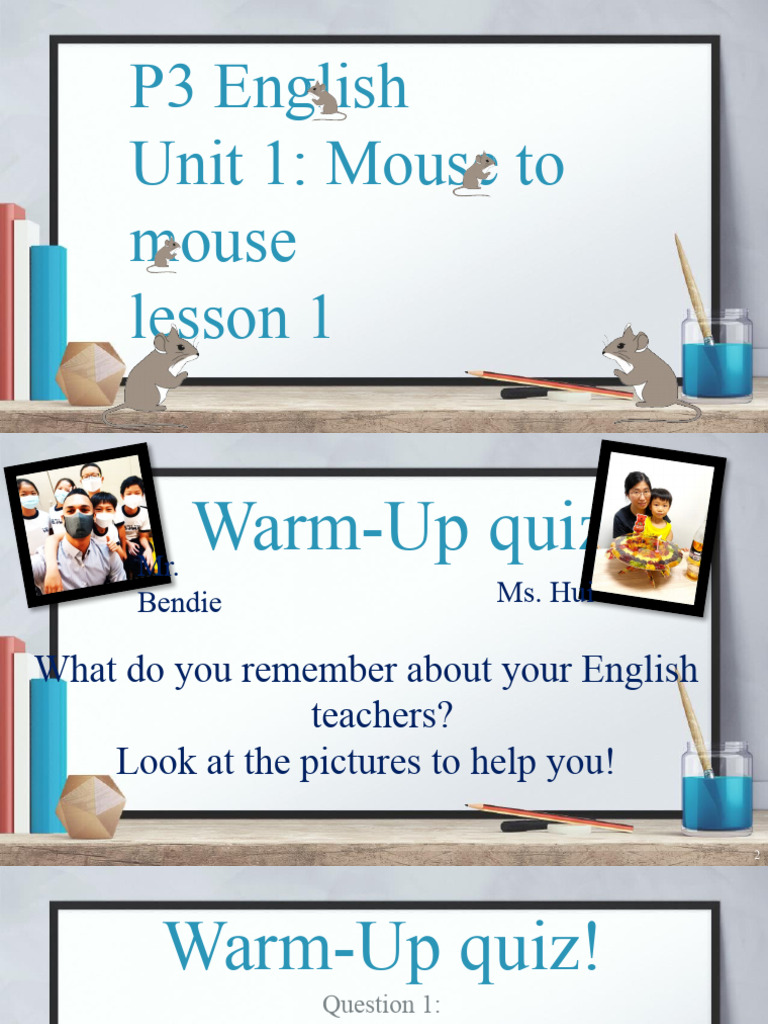 Lesson 1 - Mouse To Mouse (Updated) | PDF